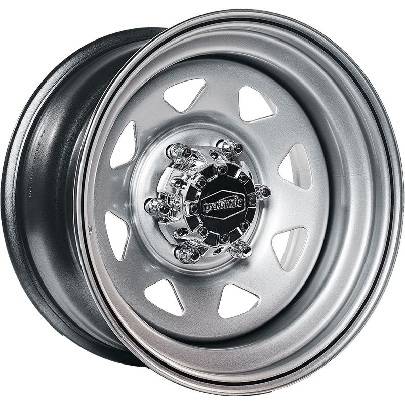 Dynamic Steel SUNRAYSIA Silver Powder Coated Wheel - 15" x 6" 5/114.3