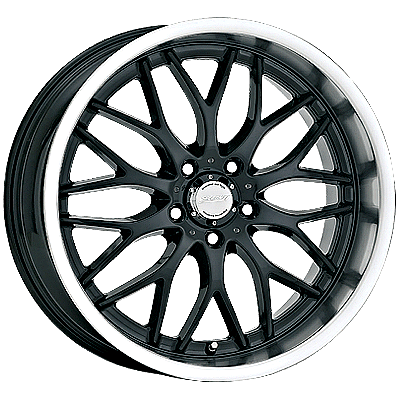 Speedy Wheels CHEETAH GLOSS BLACK/MACHINED LIP Wheel - 18" x 8" 5/120