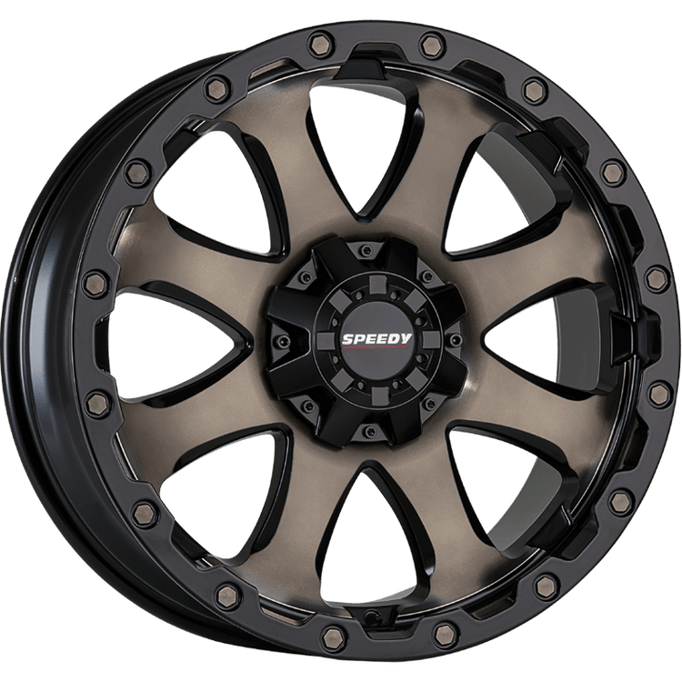 Speedy Wheels SAVAGE SATIN BLACK/PEWTER Wheel - 20" x 9" 5/150 33 ...