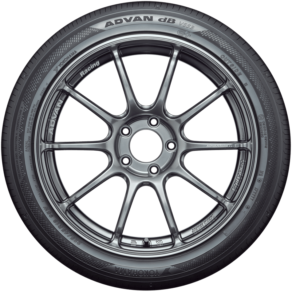 Yokohama ADVAN dB V553 Tyre - 235/40R19 XL 96Y